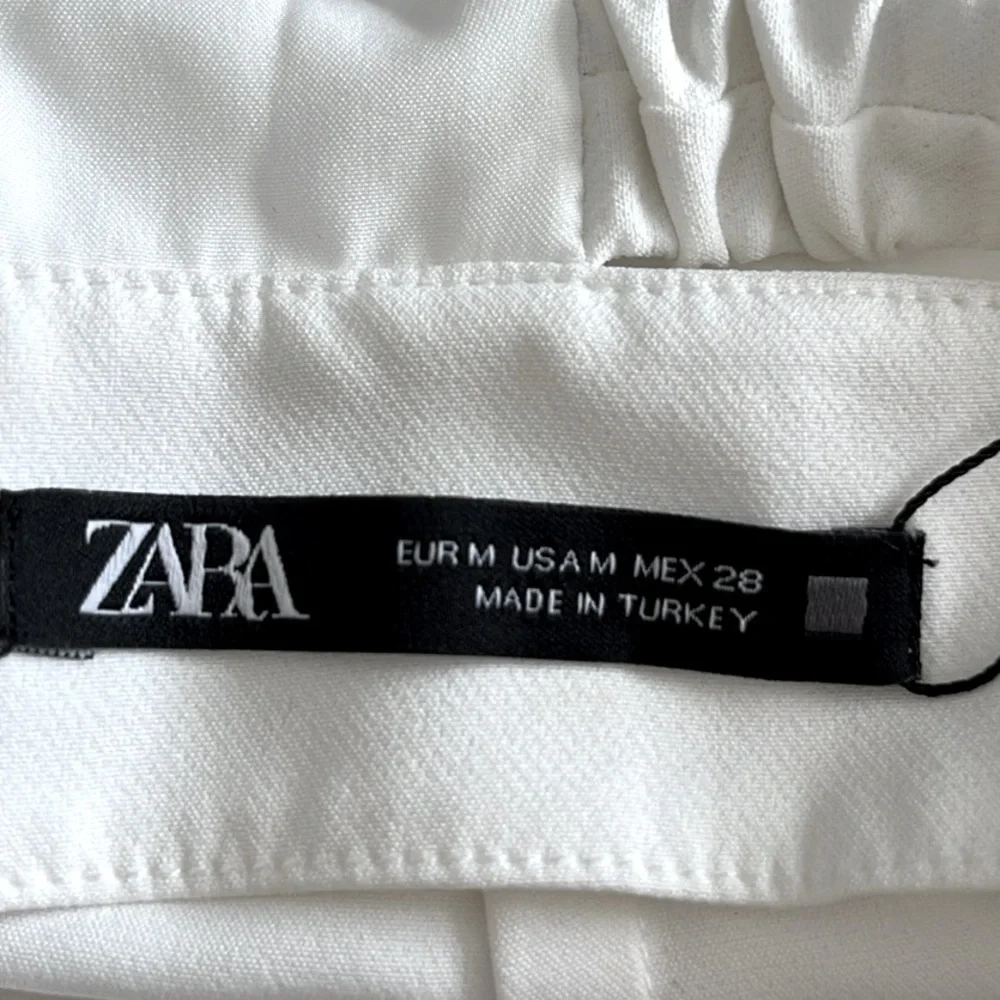 Zara | Dresses | Zara White Square Neck Side Cutout Midi Dress M Nwt ...